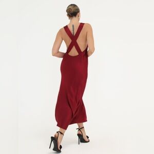 Rumored | Dresses | Rumored Vanity Midi Dress In Merlot | Poshmark